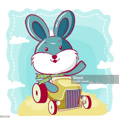 귀여운 만화 토끼는 비행기에 비행이다 어린이 아기 셔츠 디자인 패션 프린트 디자인 티셔츠 아이 착용 섬유 디자인 축하 카드 인사말 카드 초대 장 0명에 대한 스톡 벡터 아트