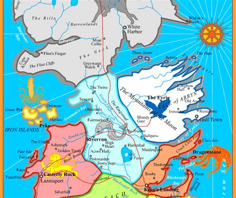 The Maps Of Game Of Thrones