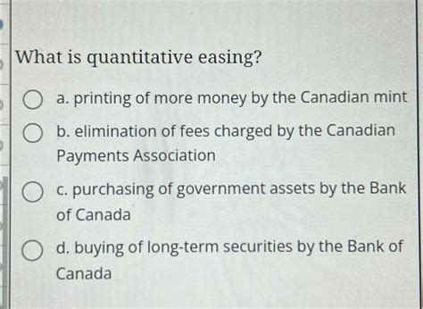 Solved What Is Quantitative Easinga ﻿printing Of More