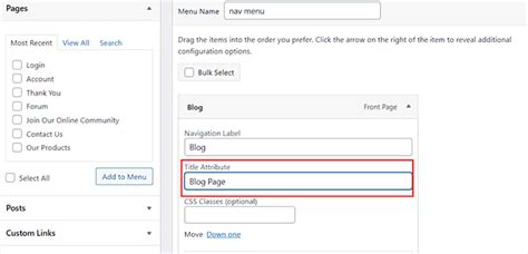 How To Add Nofollow Links In WordPress Navigation Menus