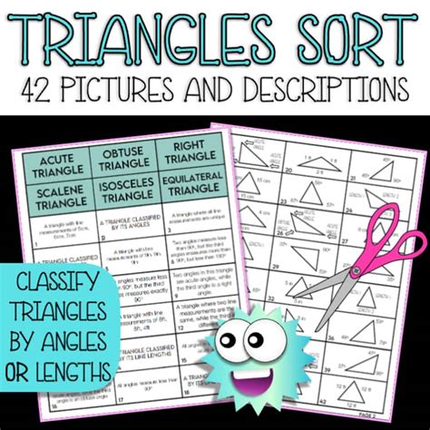 Classifying Triangles Foldable Sorting Boards And Sorting Pieces