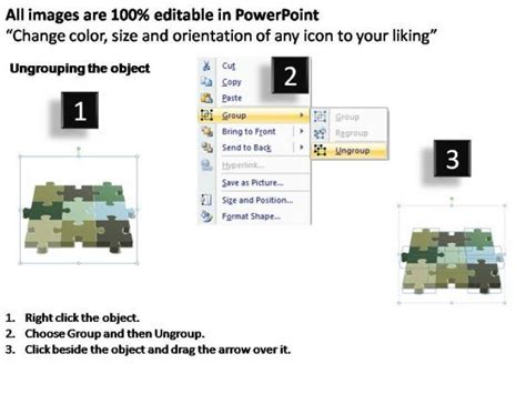 PowerPoint Process Diagram X Rectangular Jigsaw Puzzle Matrix Ppt Template