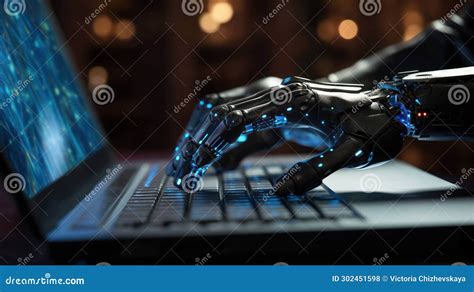 artificial science line icons collection robotics nanotechnology