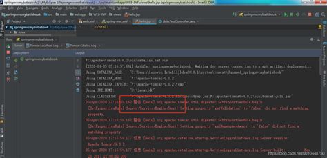Idea使用tomcat 控制台server、console Tomcat Localhost Log与tomcat Catalina Log