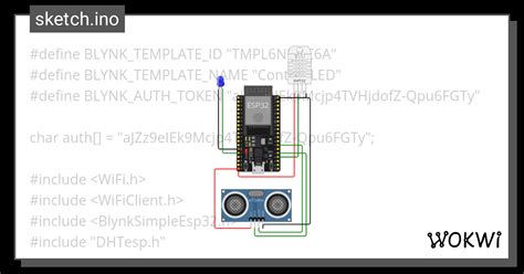 Carolmonitoring Suhu Dan Jarak Wokwi Esp32 Stm32 Arduino Simulator