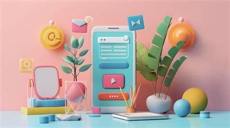 Premium Photo Abstract 3d Illustration Of Mobile And Tablet