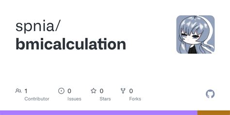 GitHub Spnia Bmicalculation