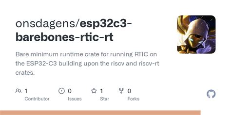 Github Onsdagensesp32c3 Barebones Rtic Rt Bare Minimum Runtime