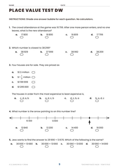 Teaching Place Value Year Dr Paul Swan