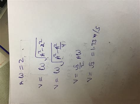Ms Ms The Velocity Of A Particle Under Going SHM The Mean Position Is Ms The