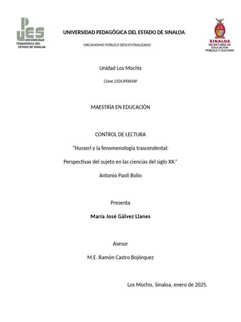 FenomenologÌa Pdf Fenomenología Filosofía Edmund Husserl