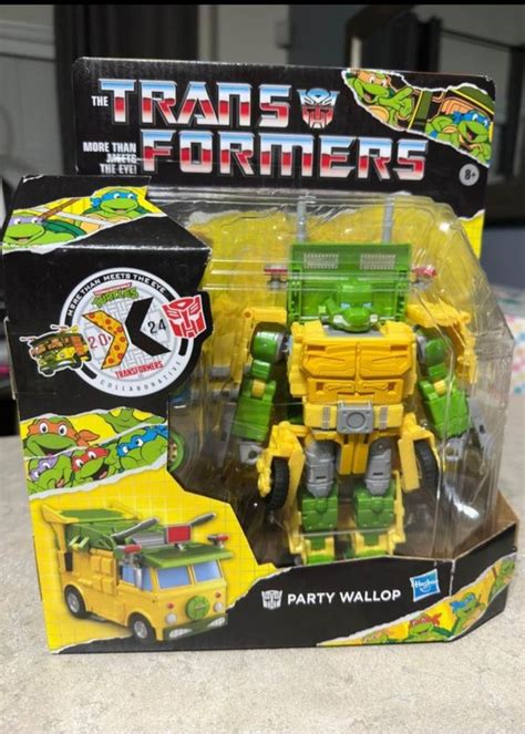 Transformers Collaborative Teenage Mutant Ninja Turtles X Transformers Party Wallop In Package