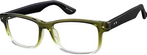 Green Rectangle Glasses 1212034 Zenni Optical
