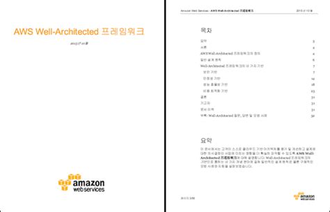 Aws Well Architected Framework 한국어 백서 공개 지락문화예술공작단