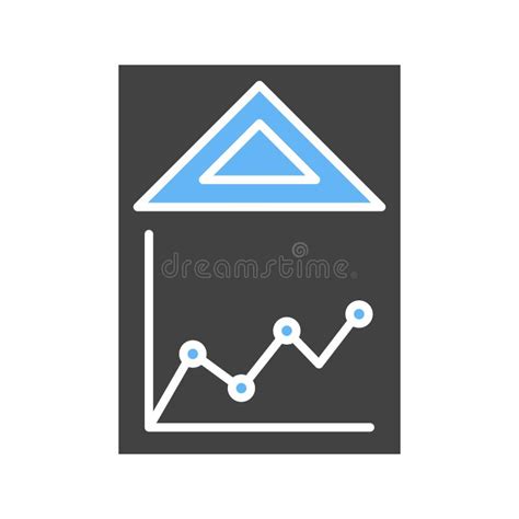 Set Square And Graph Icon Vector Image Stock Vector Illustration Of Design Chart 302257657
