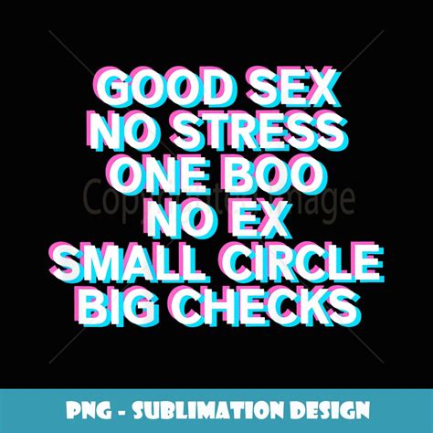 Good Sex No Stress One Boo No Ex Back Print Rap Slogan M Inspire Uplift