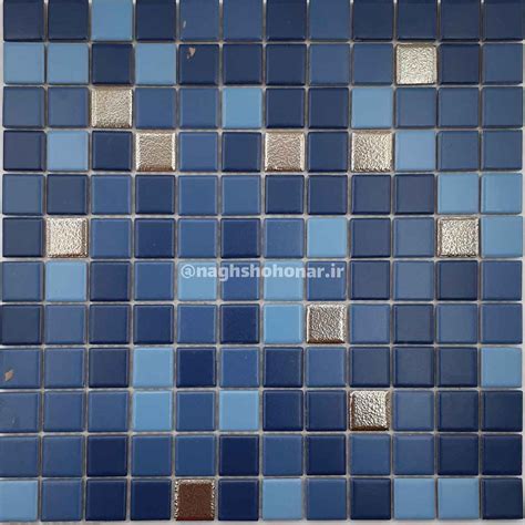کاشی 2 5 سانتی میکس آبی 3 مات Mix Blu3 Mat نقش و هنر