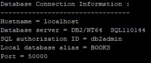 Connecting To A Database In Db2 Database Server