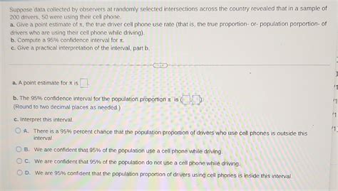 solved suppose data collected by observers at randomly