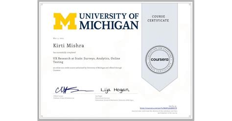 Kirti Mishra On Linkedin Completion Certificate For Ux Research At Scale Surveys Analytics