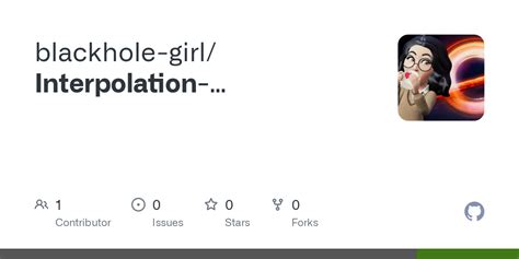 Github Blackhole Girl Interpolation Extrapolation