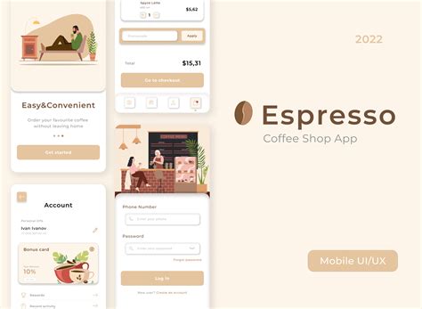 Espresso Coffee Shop App Mobile Behance