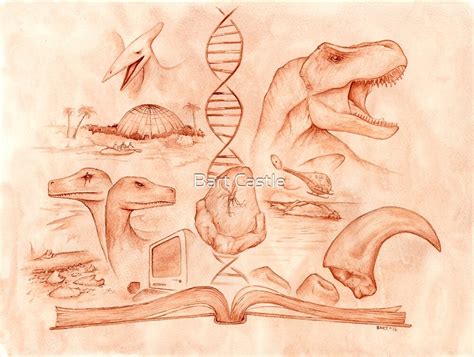 Jurassic Park The Novel By Bart Castle Redbubble