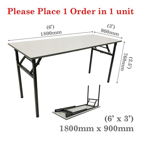Banquet Table 6x3 Folding Table Foldable Table Training Table