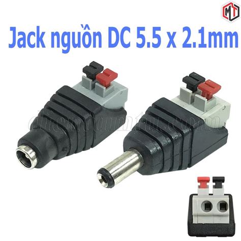 Jack Nguồn Dc 5 5x2 1mm Đấu Dây Chốt Cài Header Kẹp Điện Tử Mtu