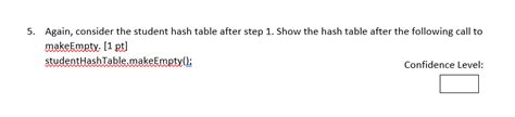 Remember The HashTable That We Implemented In Class Chegg Com