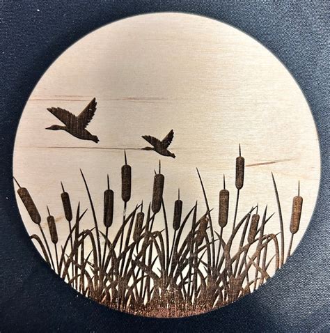 Duck Waterfoul Nursery Round Svg Glowforge Digital File Only Etsy