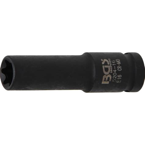 Dado De Impacto E Torx Largo 12 E16 Bgs 5204 16