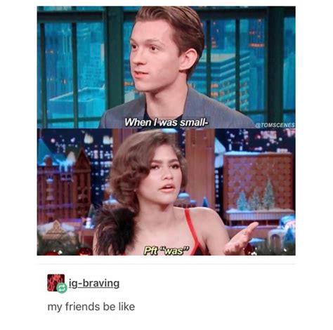 Zendaya And Tom Holland Loool Perfection Avengers Humor Marvel Jokes Marvel Squad Funny