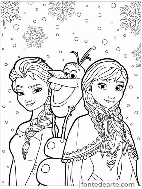 Desenho Para Colorir Elsa