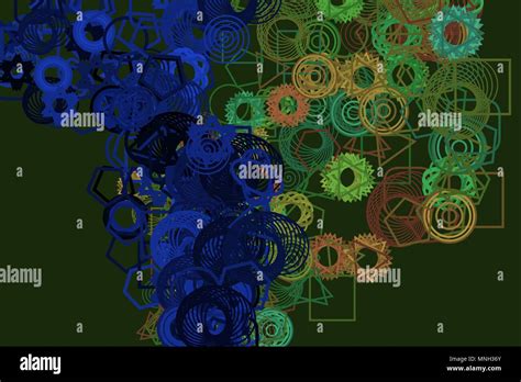 Abstract Geometric Mixed Pattern Colorful And Artistic For Graphic Design Catalog Textile Or