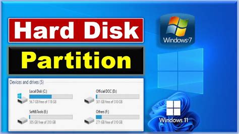 hard drive disk partition in windows pc how to create partition in