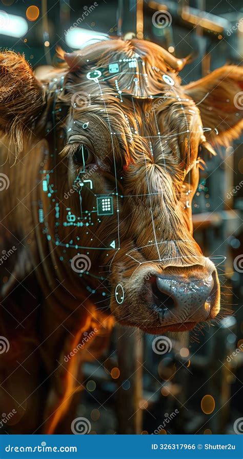 Advanced Beef Farm Where Holographic Bulls And Real Cows Coexist With