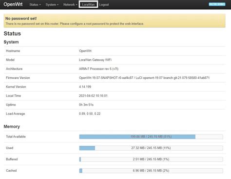 Lora Indoor Gateway Lorawan Gateway Configuration Using UI Web Interface
