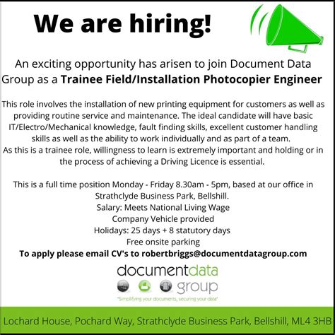 document data group on linkedin we are looking for a trainee field