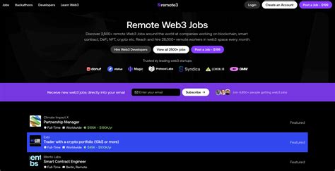 Top Web3 Job Boards And Opportunities Crypto And Blockchain Jobs