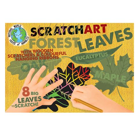 Scratch Art Forest Leaves House Of Marbles