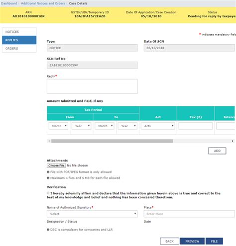 How To Reply Gst Return Scrutiny Notice In Form Gst Asmt 11