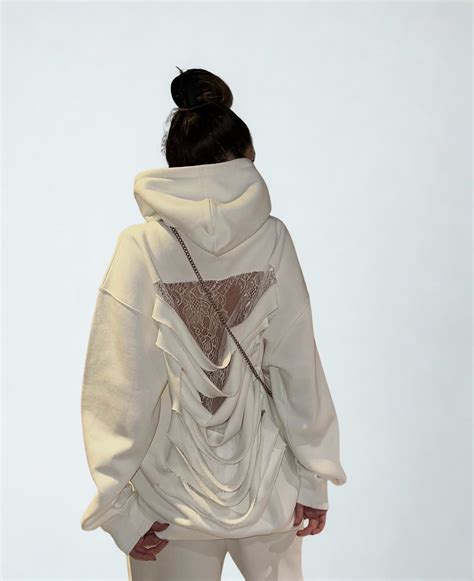 Ivera Ripped Lace Hoodie