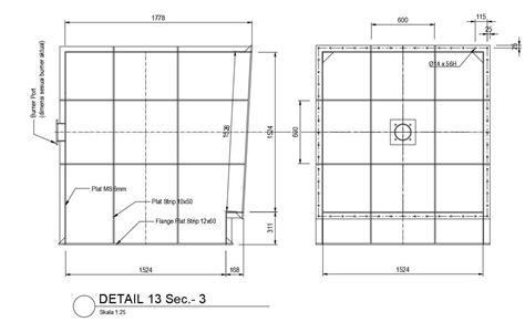Detail Design Of Casing Structure In Autocad 2d Drawing Dwg File Cad File