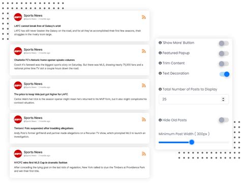 Best Rss Widget For Html Website Collect Curate And Embed