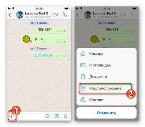 Как скинуть геолокацию по Whatsapp с айФона