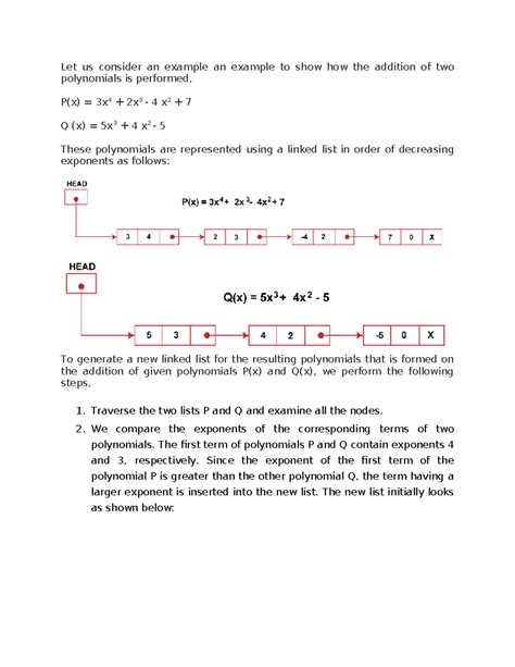 Polynomial Addition Example Let Us Consider An Example An Example To