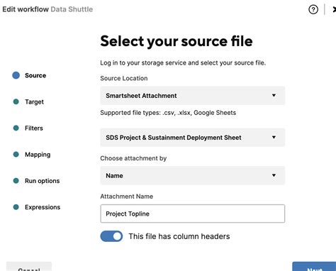 Update Dropdown Using Data Shuttle Without Excel Smartsheet Community