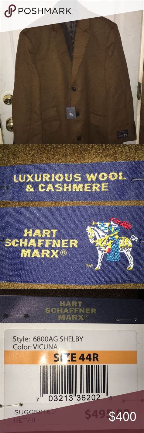 Wool And Cashmere Hart Schaffner And Mark Coat Mens Fashion