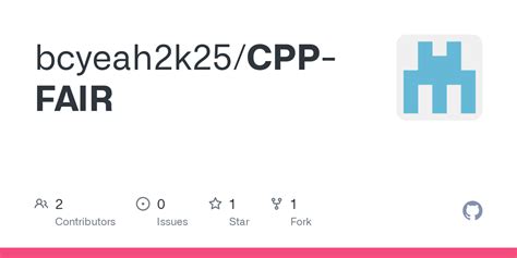 Github Bcyeah2k25cpp Fair